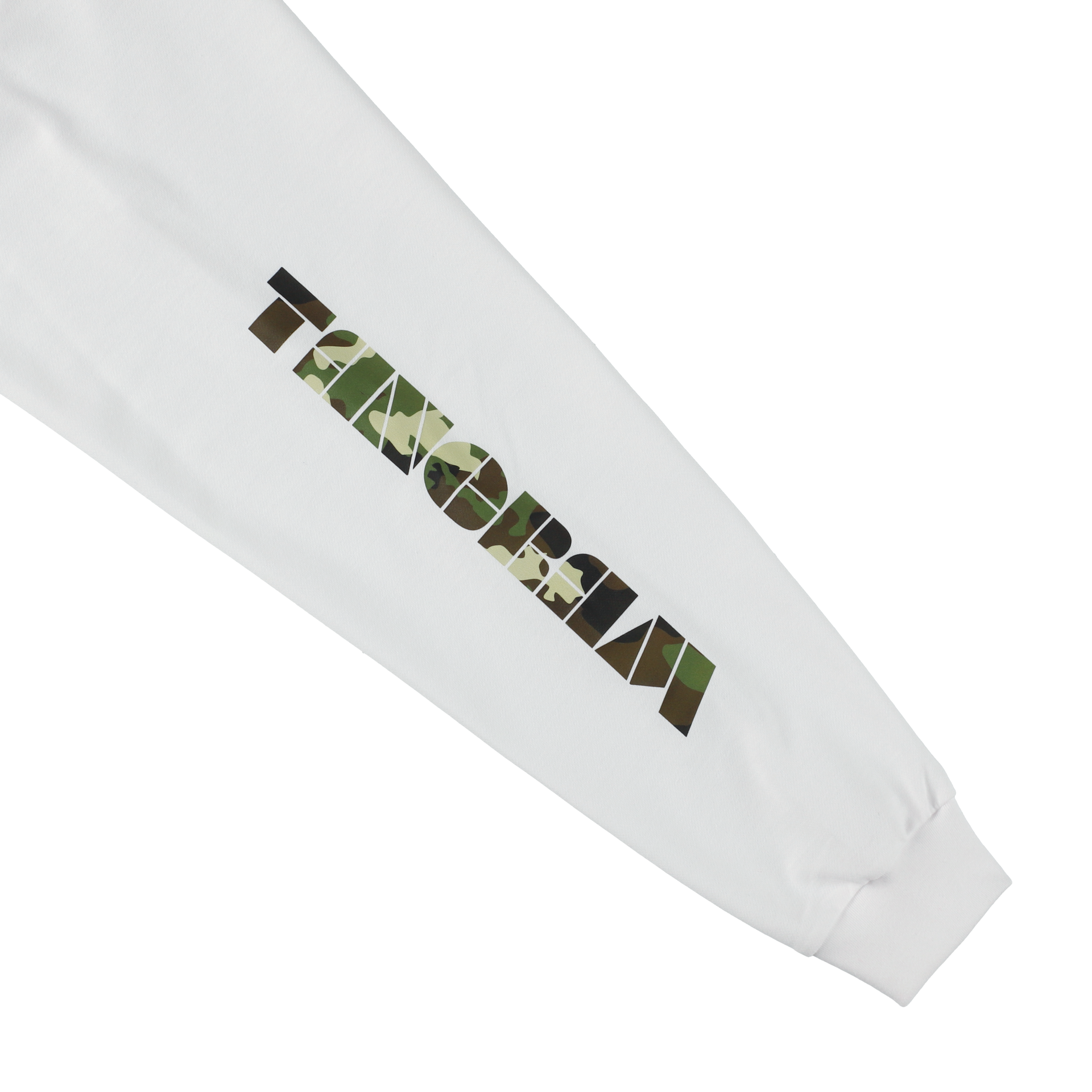 CAMO LOGO AIR MOCKNECK TEE WHITE TGA-MT171 – TANGRAM