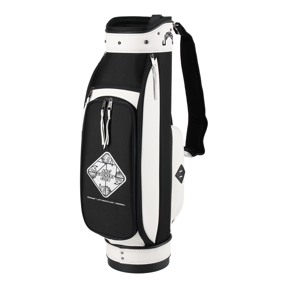 CLUBHAUS × ANTi COUNTORY CLUB × TANGRAM TRIPLE LOGO CADDY BAG BLACK TG