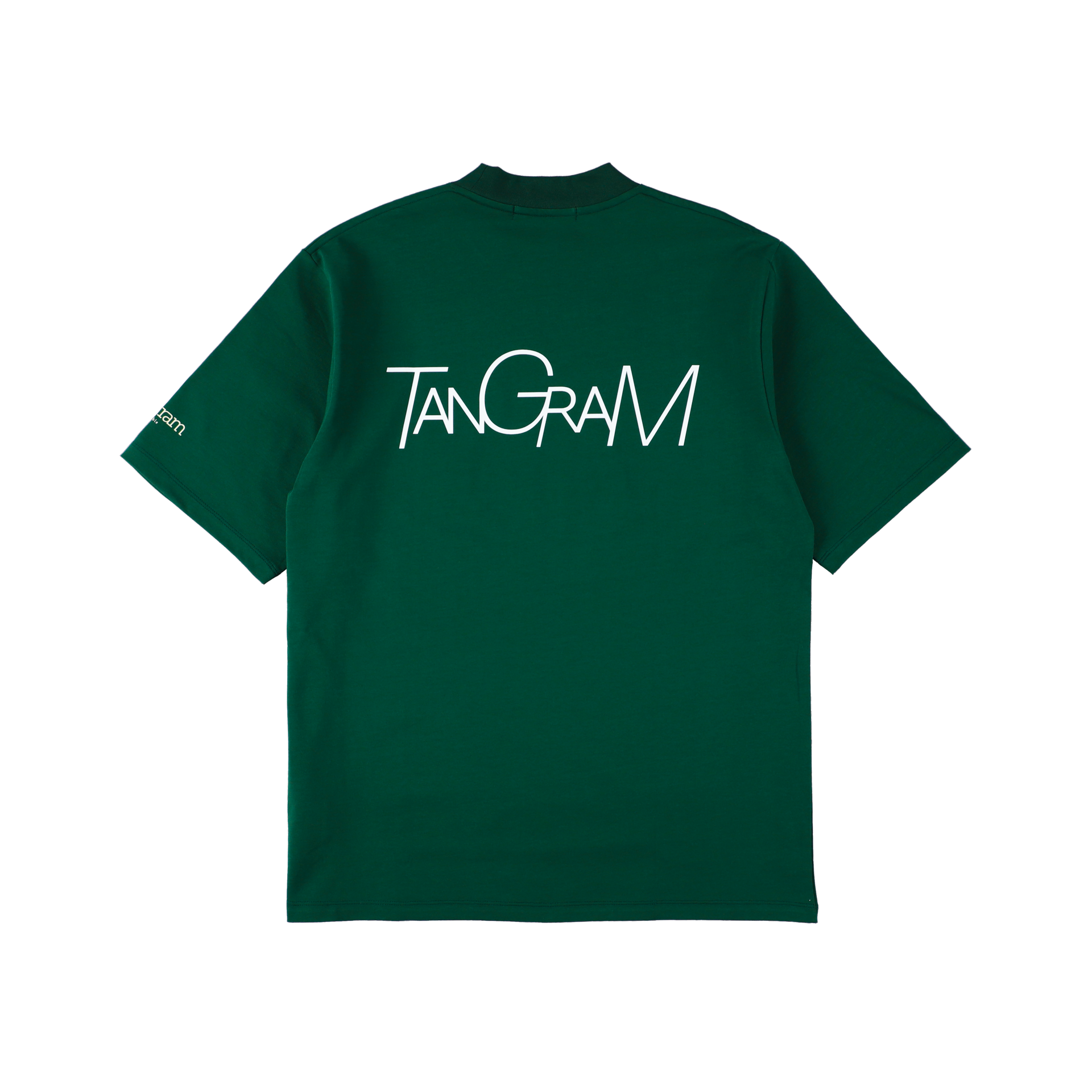 TSL LOGO SHORT MOCK NECK GREEN TGS-MT112 – TANGRAM