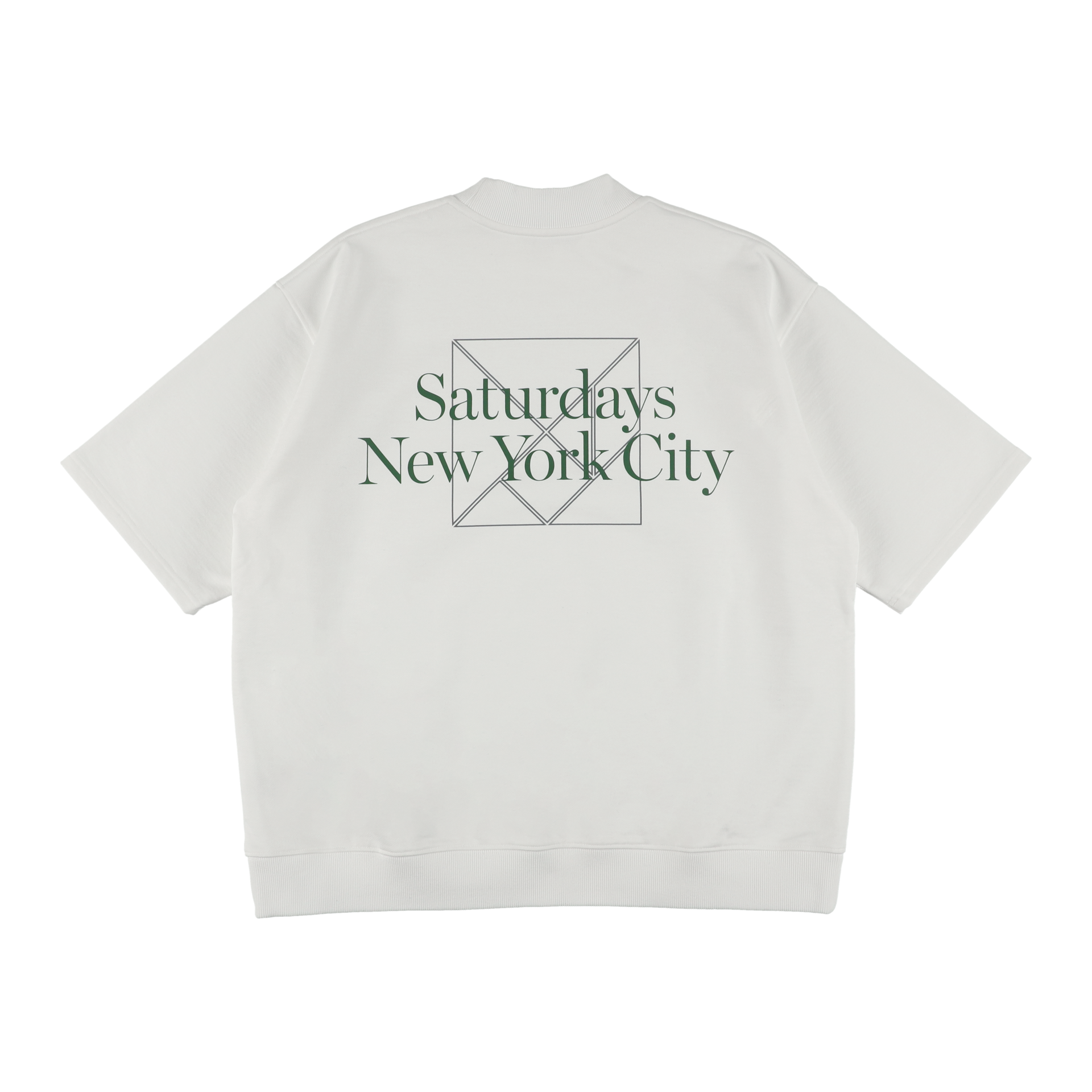 Saturdays NYC × TANGRAM SS SWEAT MOCK NECK OFF WHITE TGS-MTST01【予約商品】